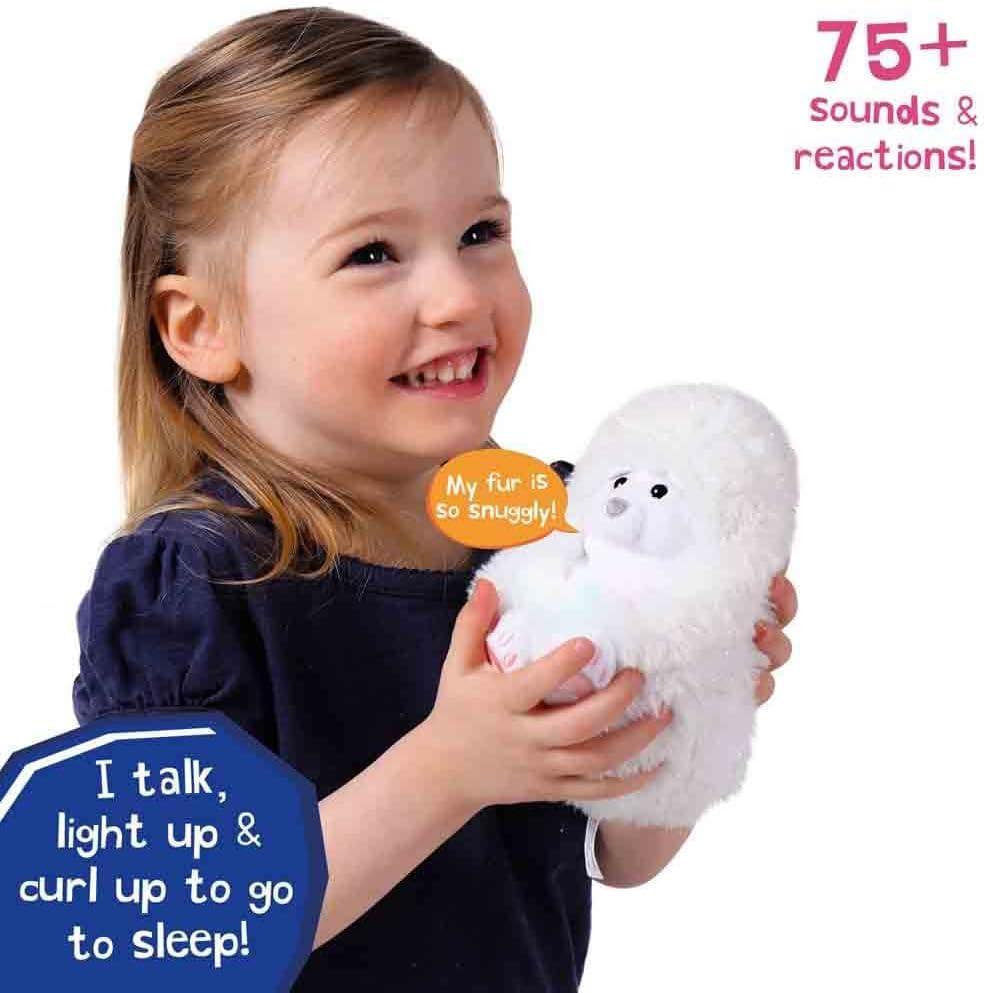 Curlimals Perry Polar Bear Arctic Glow Teddy Bear Sensory Toy | Light ...
