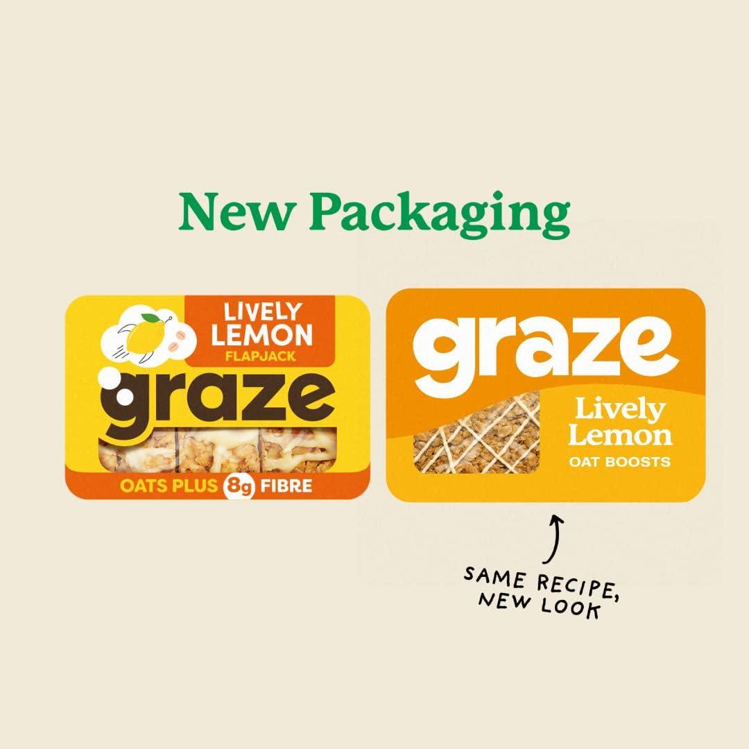Graze - Lively Lemon Oat Snack Bars Whole Grain Oats 50g