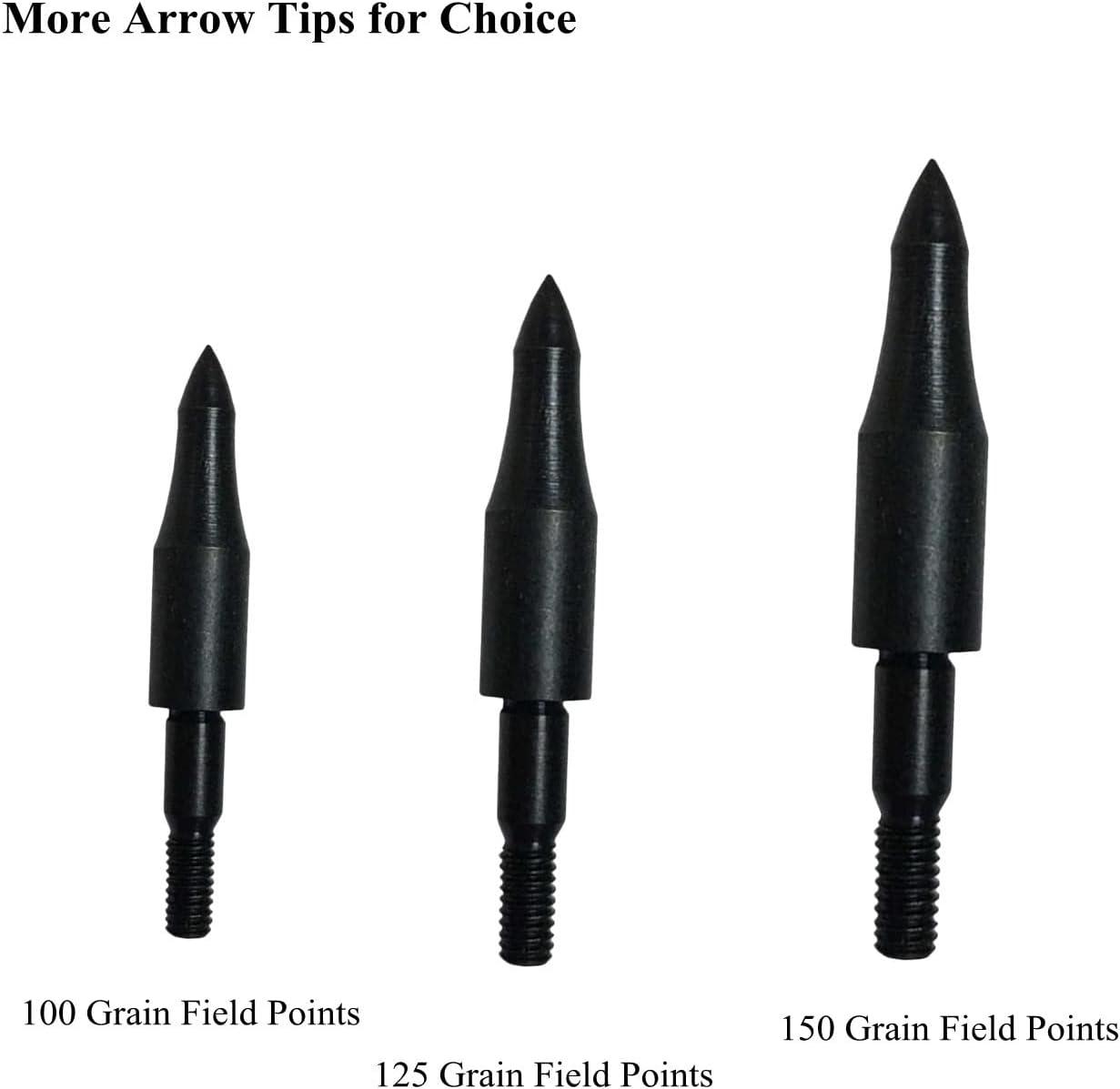 12pcs Custom High Precision 125 Grain Crossbow Arrow Tips for Target ...