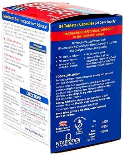 Vitabiotics Jointace Max Tablets - 84 Tablets | Targeted Joint Support ...