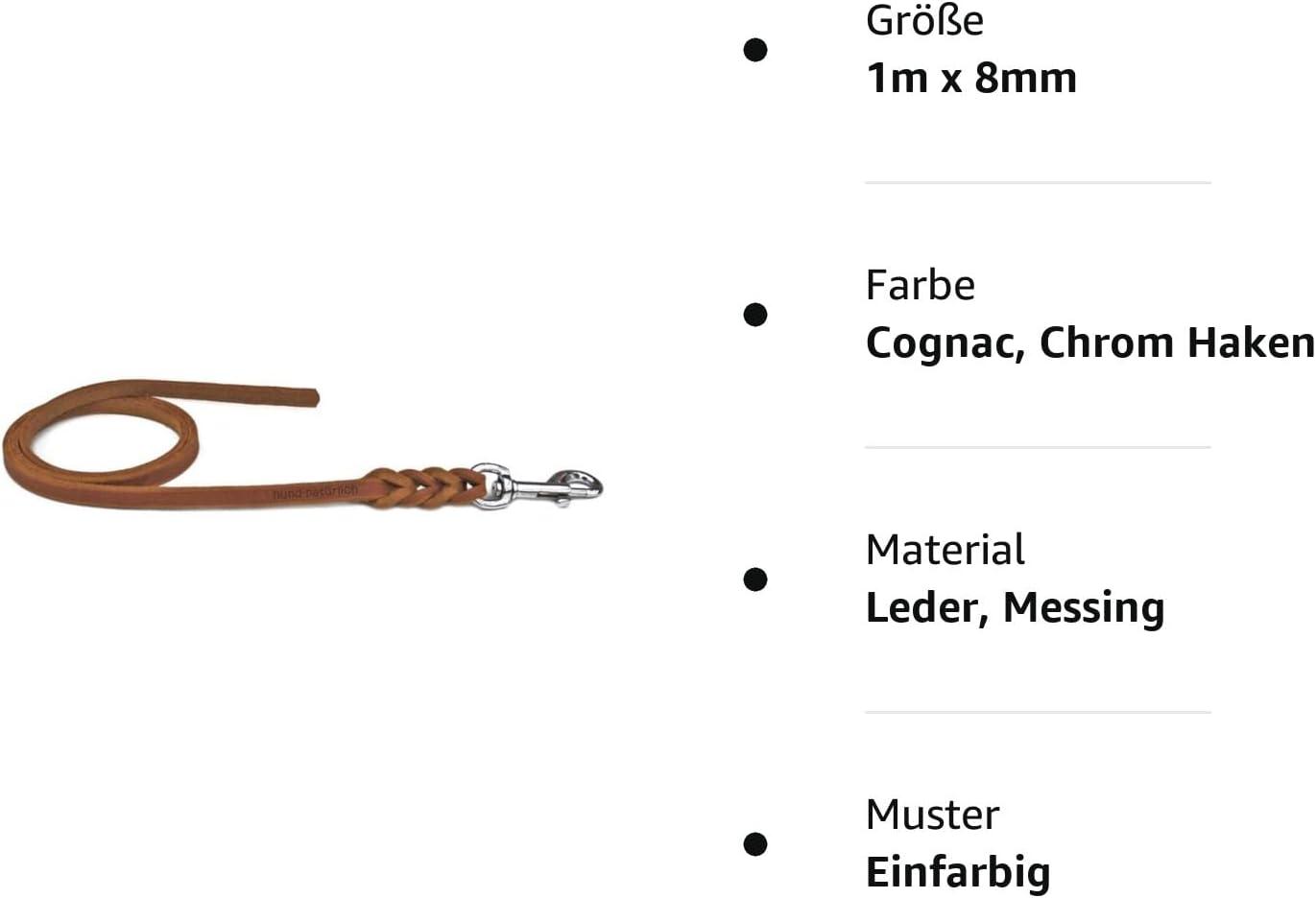 Buy Fat Leather Line: 1m 1.35m 2.20m 3m - Chrome or Brass Hook Options ...