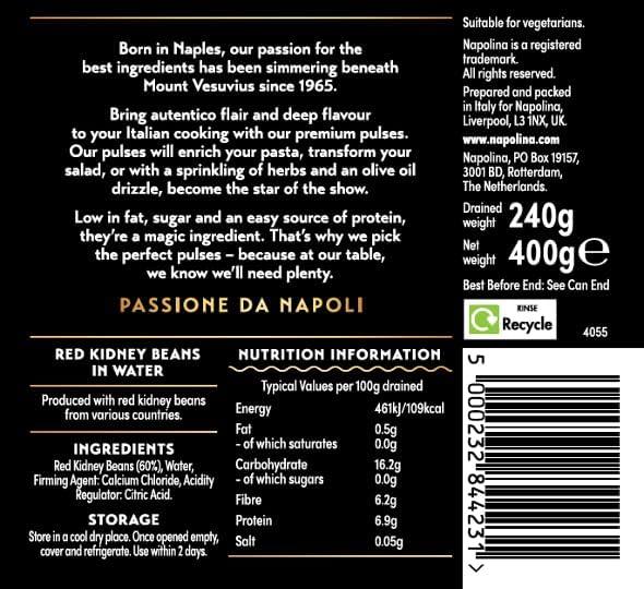 Napolina Red Kidney Beans 12 x 400g | Buy Now with Express ...