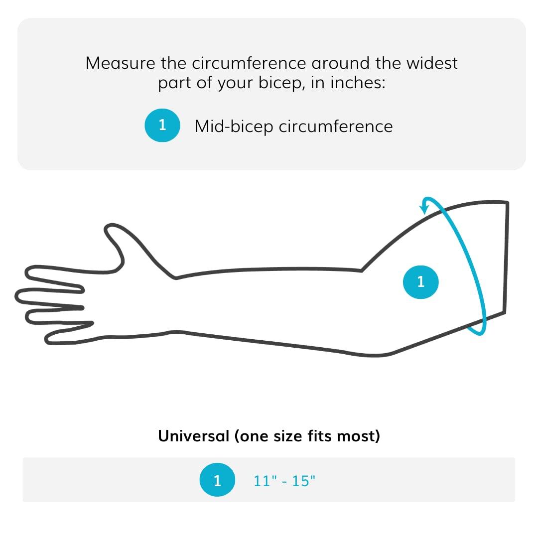 BraceAbility Bicep Band - Upper Arm Compression Sleeve for Tendonitis ...