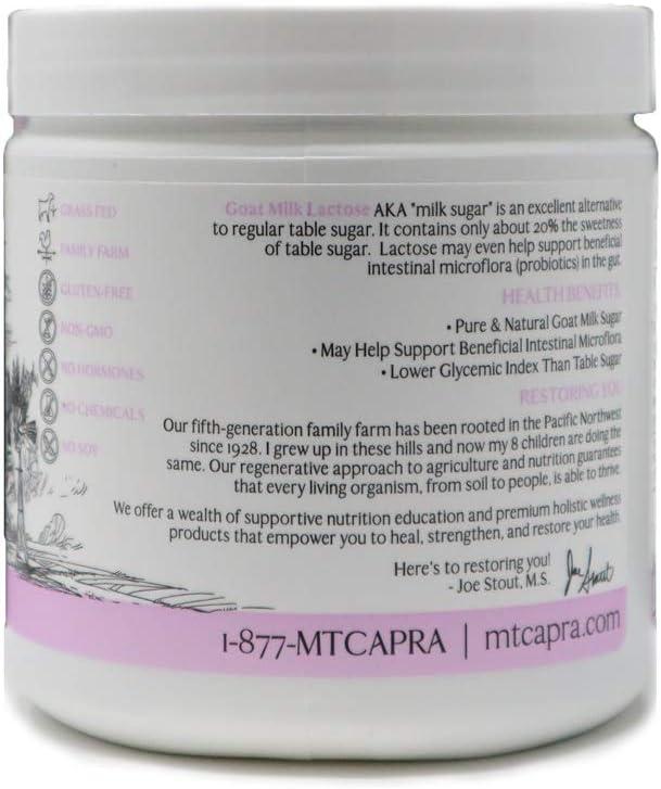 Mt. Capra Goat Milk Lactose Powder - 13.8 oz | Boosts Lactobacillus ...