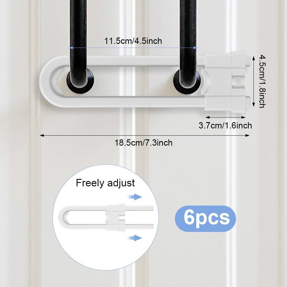 Vicloon Sliding Cabinet Locks - Childproof Cupboard Latch 6-Pack | U ...