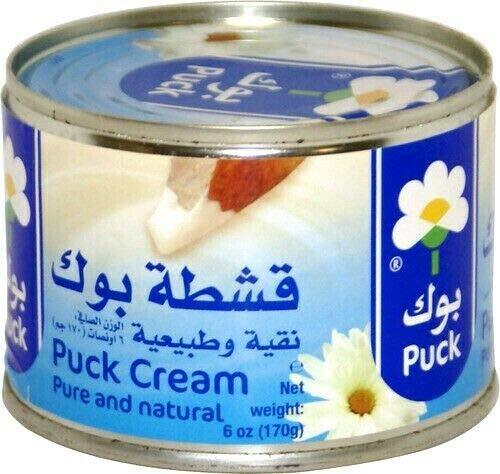 Puck Cream Pure & Natural 6oz/170g - Pack of 12 | Premium Quality Dairy ...