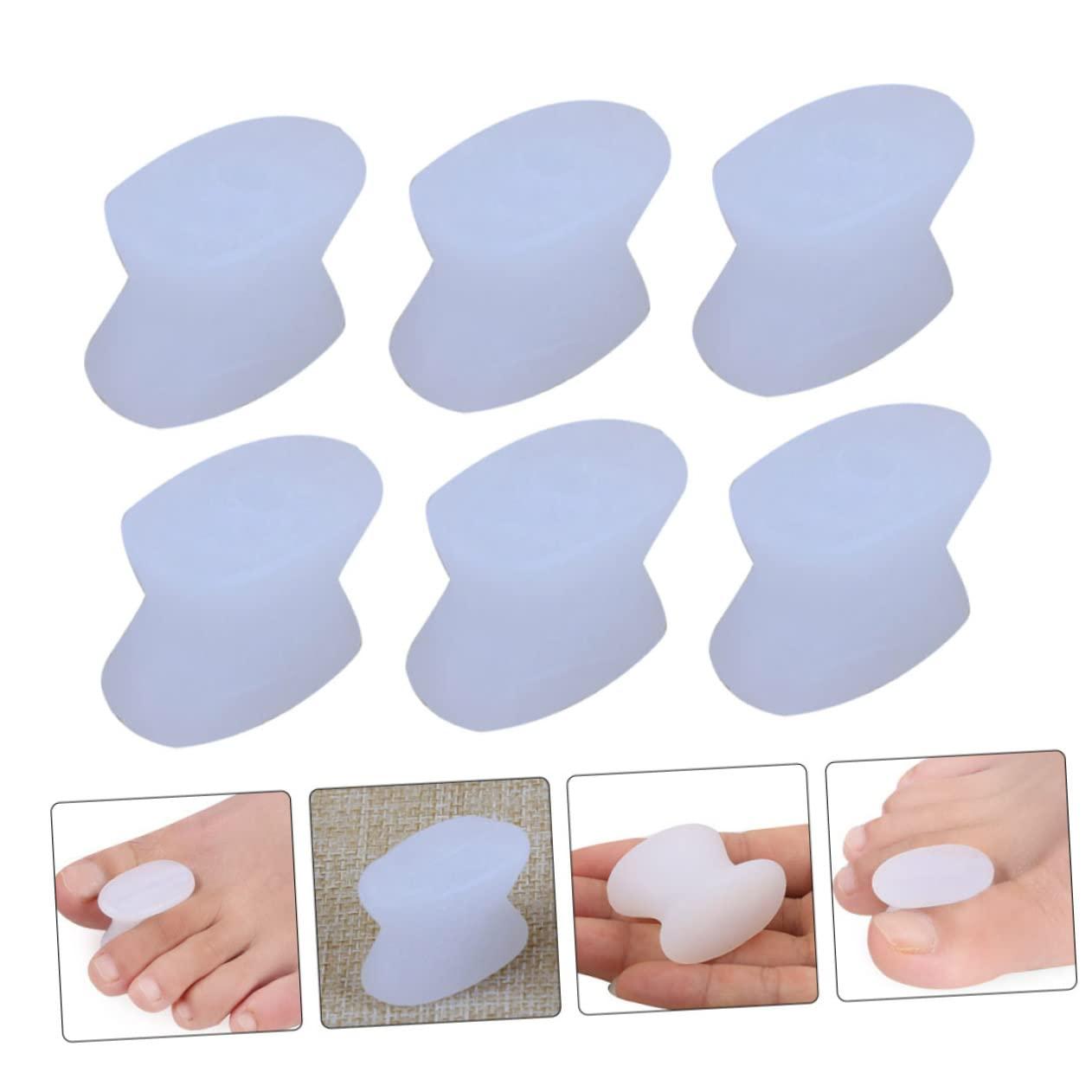 8pcs Hallux Valgus Separator Thumb Splint Nail Protector Set - Silicone ...