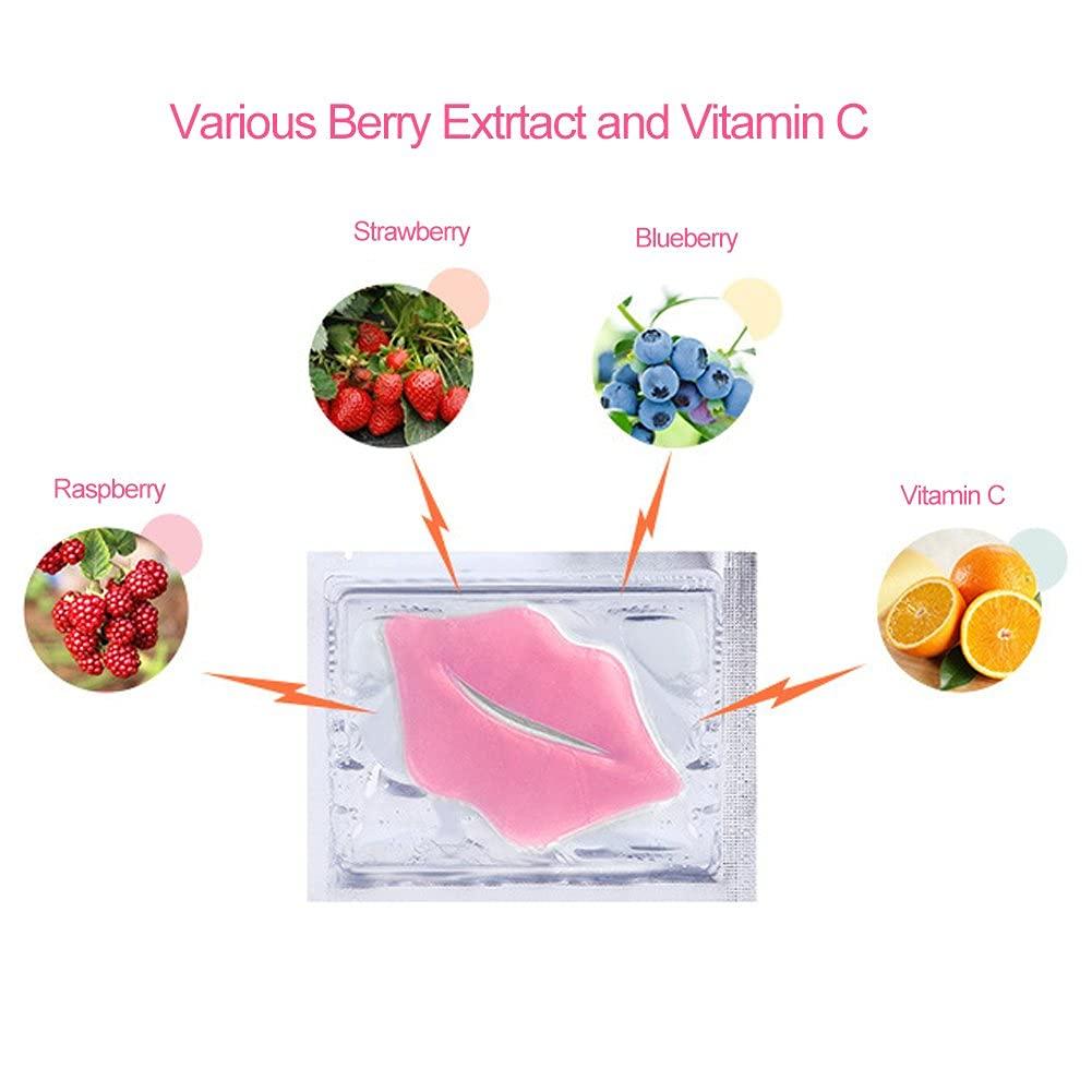 15-Piece Lip Mask Set | Natural Collagen Lip Care & Moisturizing ...