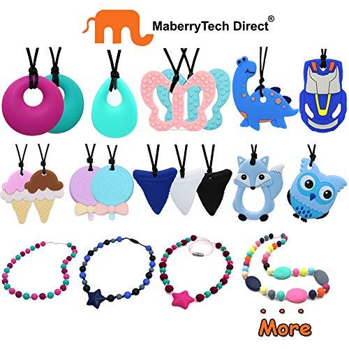 Sensory Chew Necklaces for Kids & Adults - Silicone Donut Chewy ...