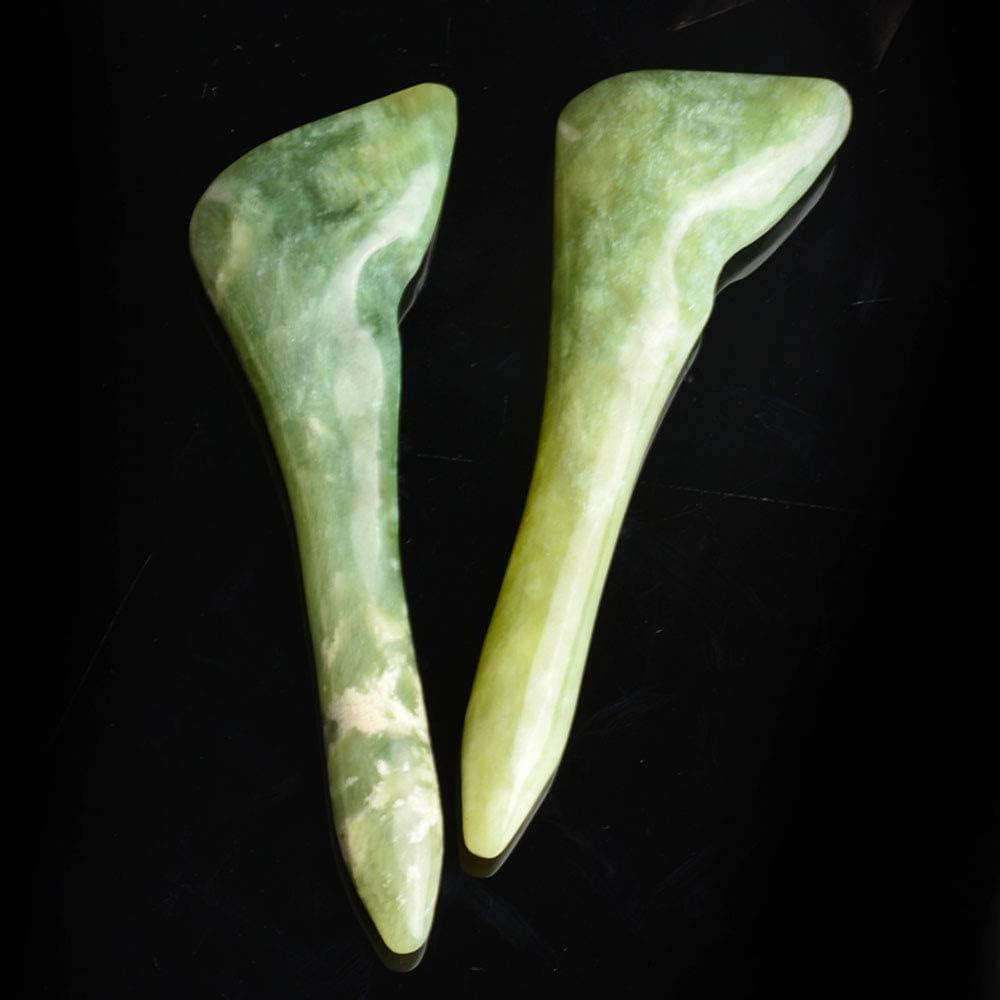 Jade Acupressure Gua Sha Scraper | Trigger Point Massage Tool for Body ...
