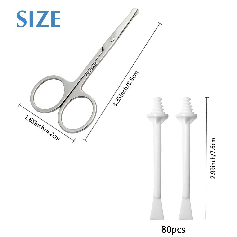 Nose Wax Applicators & Hair Removal Kit - 81 Pieces | Chopsticks Strips ...