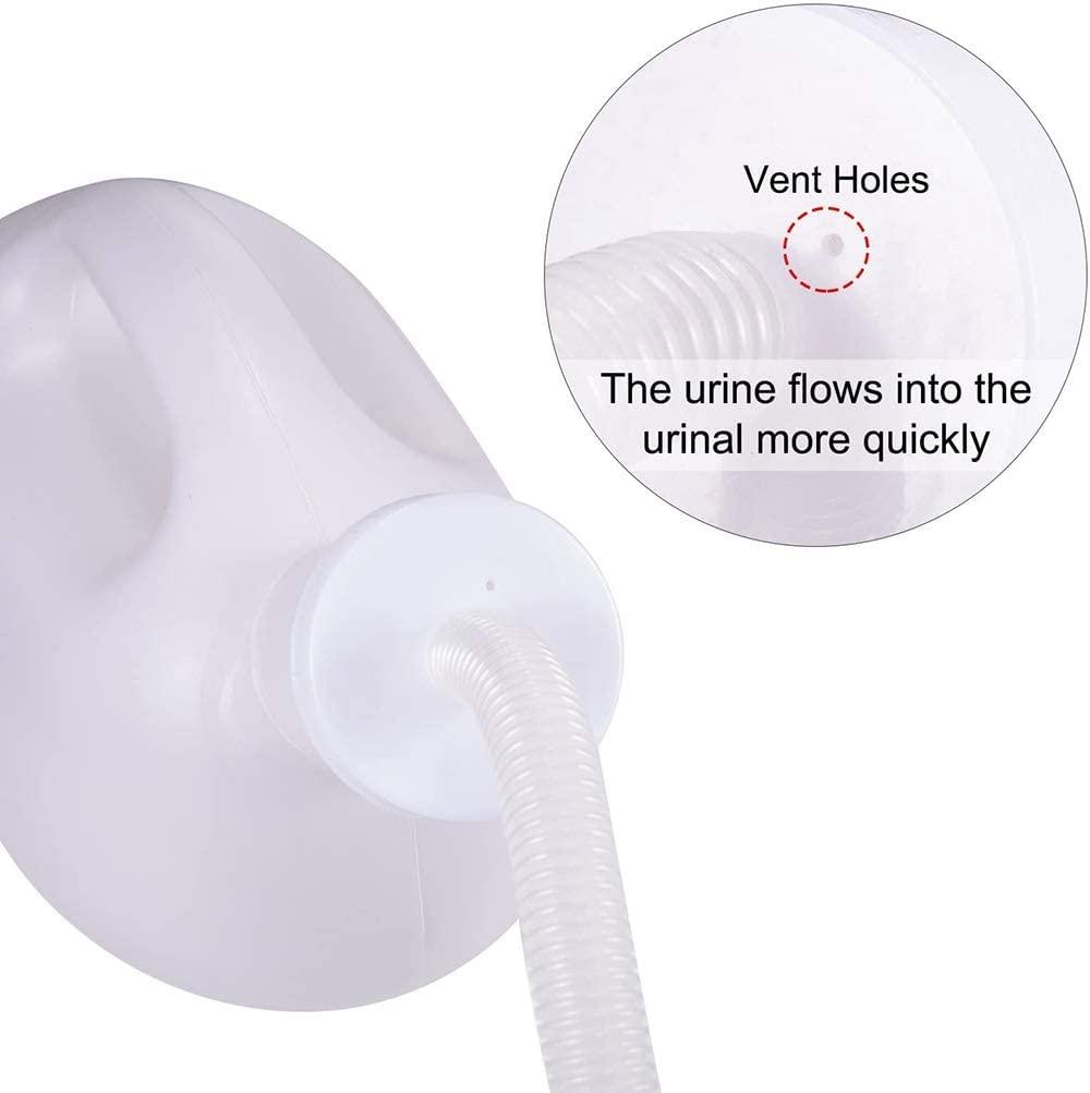 2000ml Men's Portable Urinal with Long Tube and Lid - Ideal for Camping ...