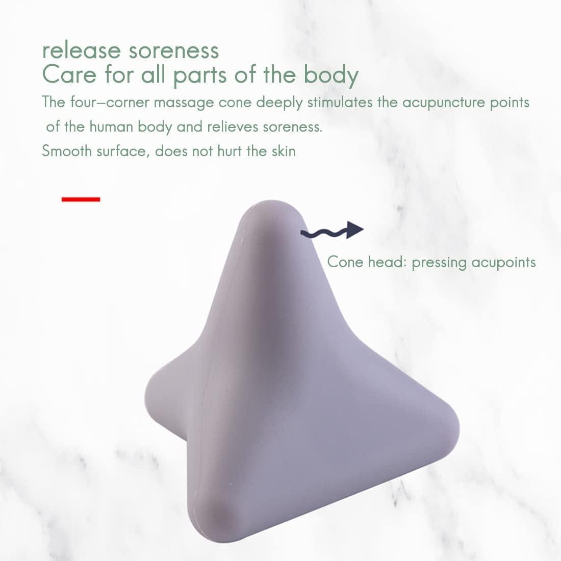 SRMAN Silicone Massage Cone - Psoas Muscle Relief Tool for Back Neck ...