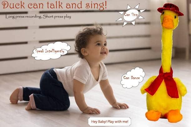 Dariicha Talking Dancing Duck Toy - Repeat what you say, Sing, and ...