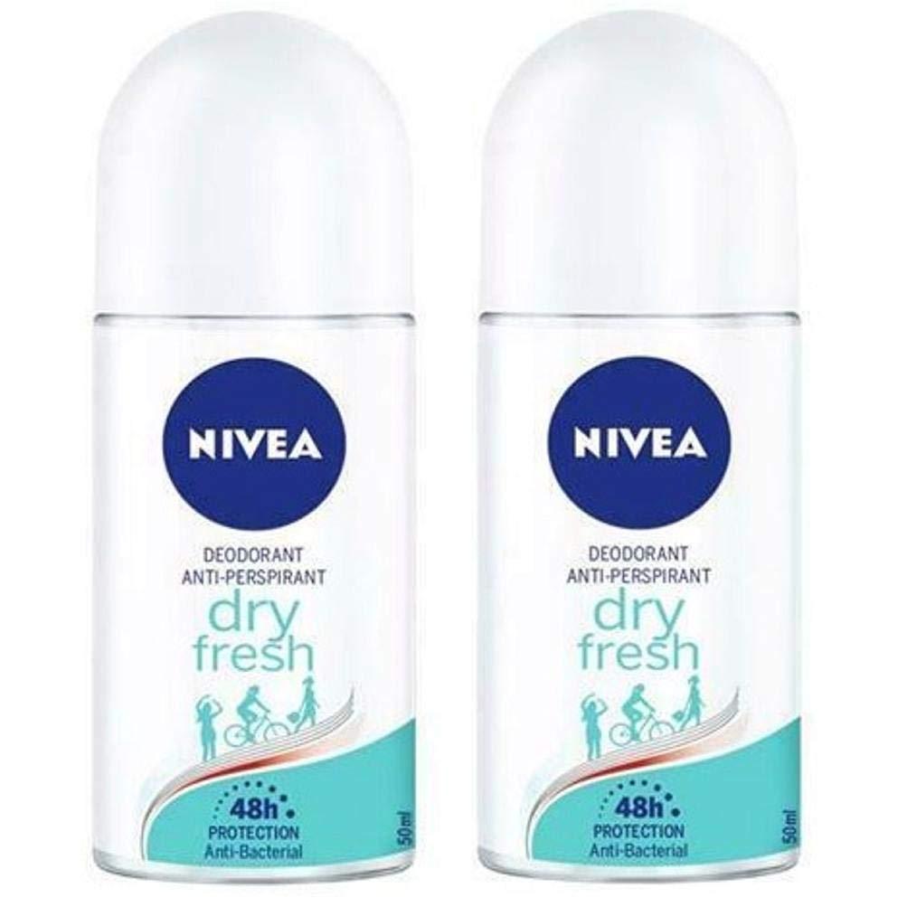 Nivea Dry Fresh Antiperspirant Deodorant Roll-On - Pack of 2 | Long ...