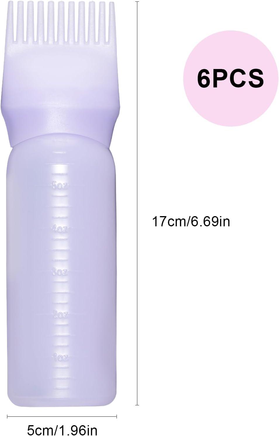 Kiperline 6-Piece Hair Oil Applicator Bottle Set | 120ml Root & Hair ...