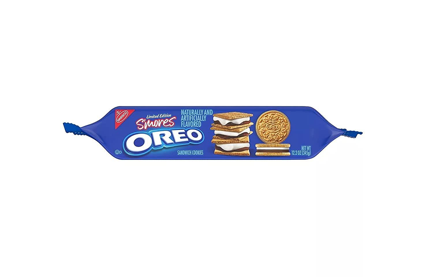Oreo S'mores Limited Edition Cookies 12.2 Oz - Marshmallow & Chocolate ...