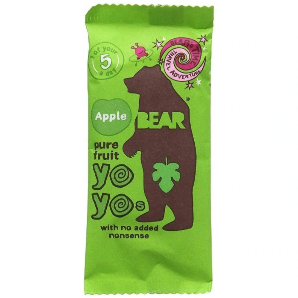 Organic Bear Nibbles Pure Apple Fruit Yoyo 20g Rolls - Healthy Snack ...