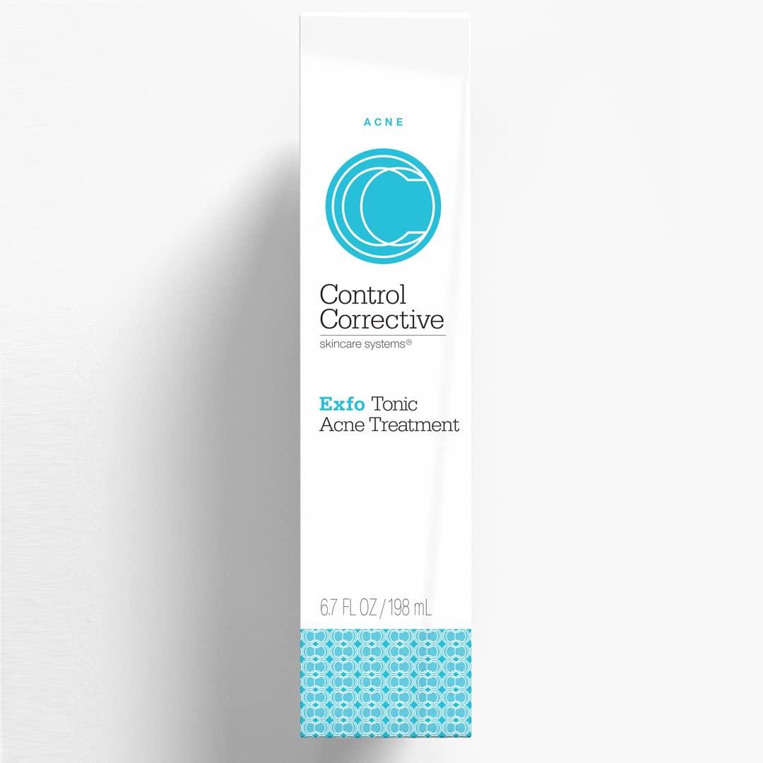 Control Corrective Exfo Tonic Acne Treatment 6.7 Fl Oz - Exfoliating Toner for Oily Skin with ...