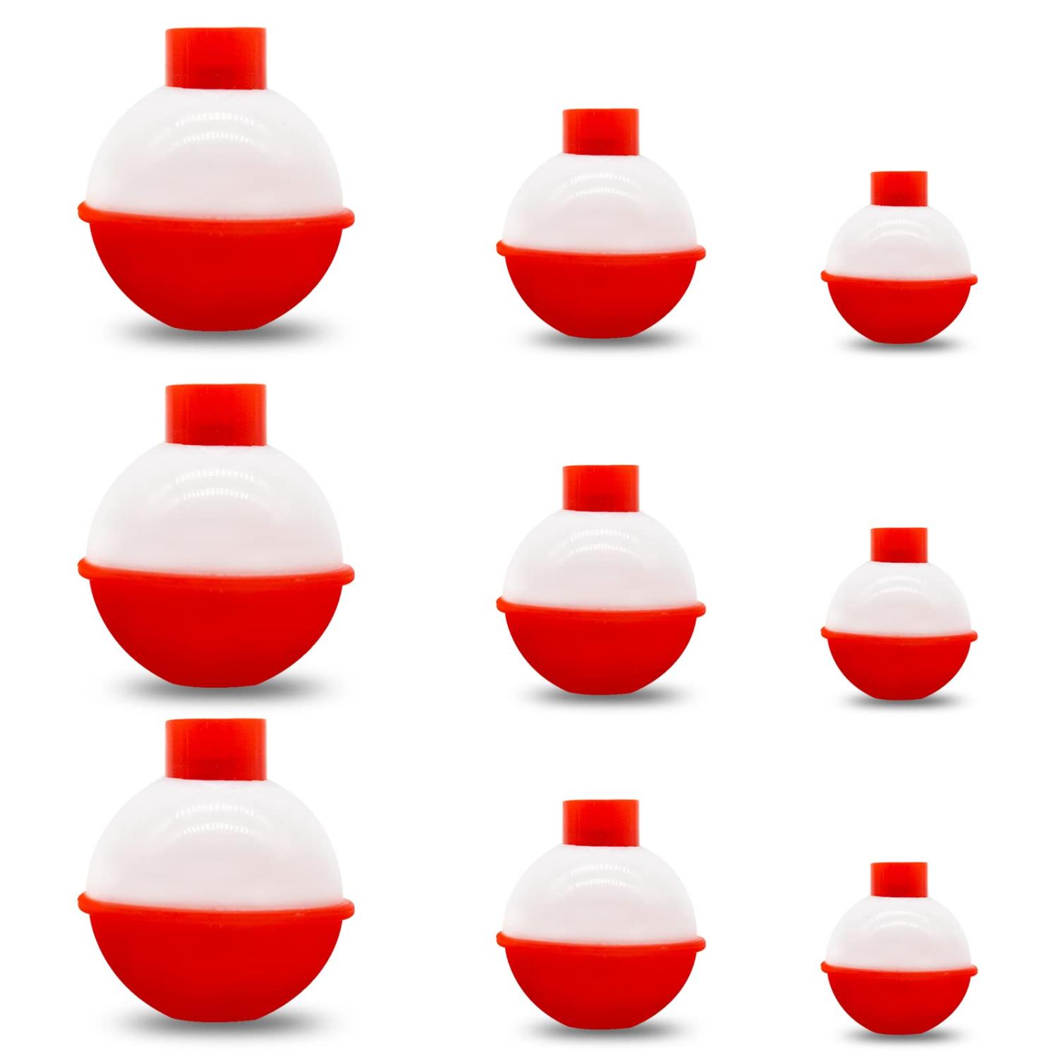 Fishing Bobbers 30 PCS Red & White - Premium Quality Floaters for ...