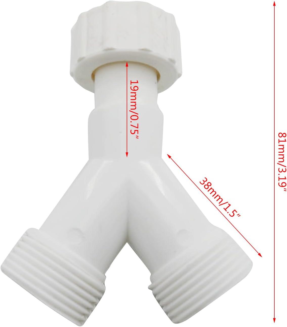 Y Splitter Connector Y Connector 3/4 Thread for Washing Machine ...