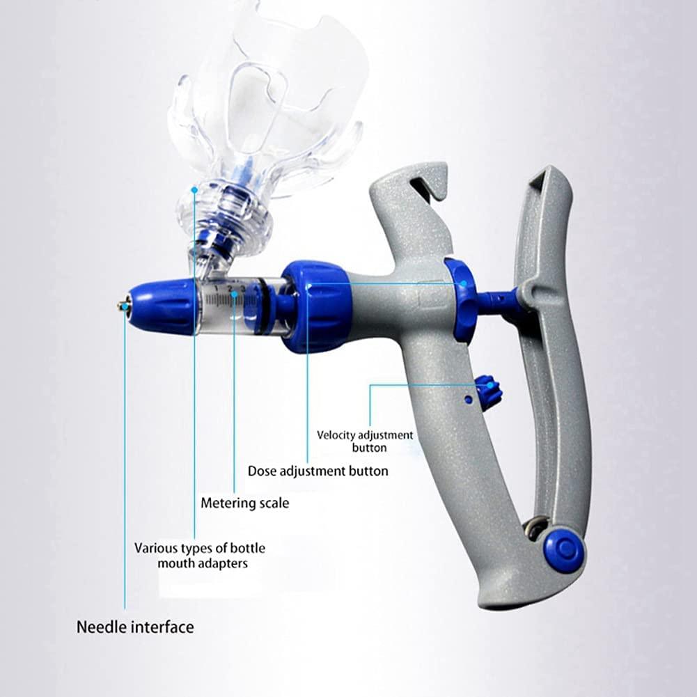 YUELY 5ml Veterinary Injector - Adjustable Continuous Self-Refill ...