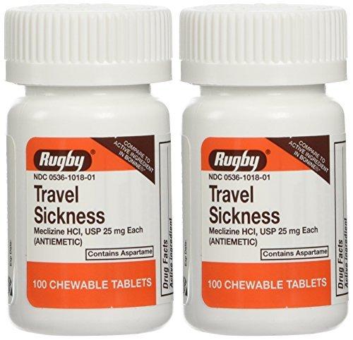 Rugby Travel Sickness Tablets - 100 Tablets for Motion Sickness Relief ...