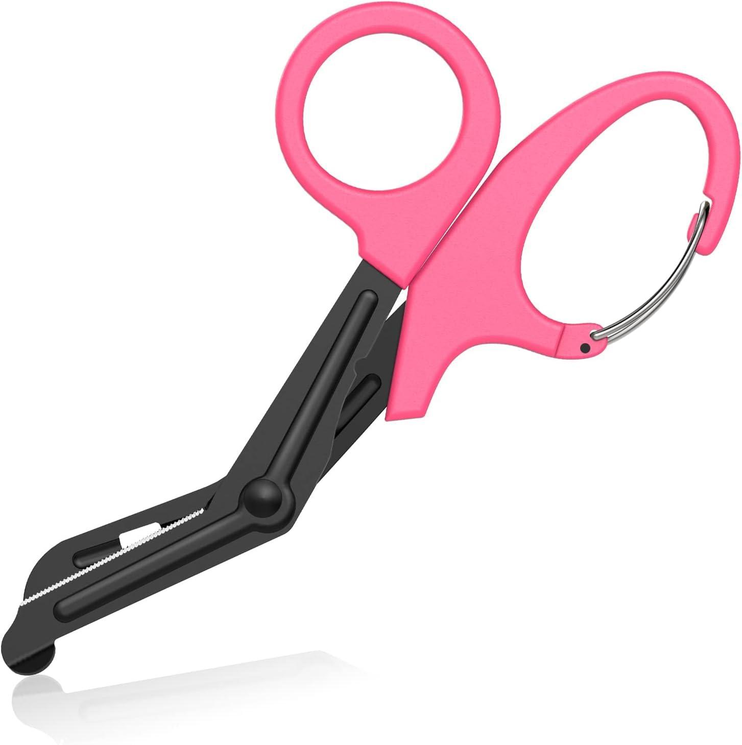 Titanium Bandage Shears EMT Trauma Scissors Bent Stealth Black Coated ...