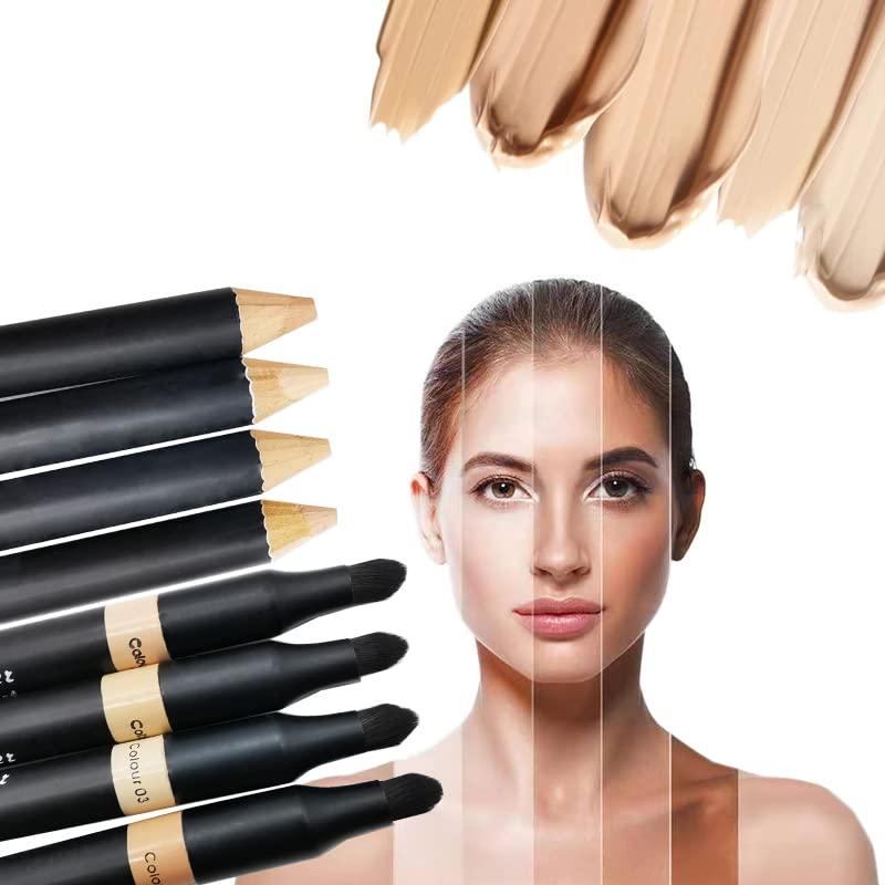 Dual Sided Concealer Pencil - Professional Waterproof 2 in 1 Concealers ...