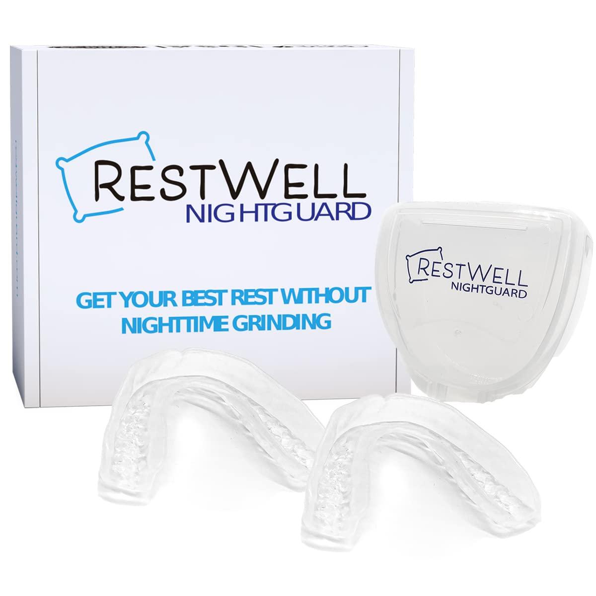 Restwell Dental Nightguard - Bruxing TMJ Relief, Anti Grinding Teeth ...