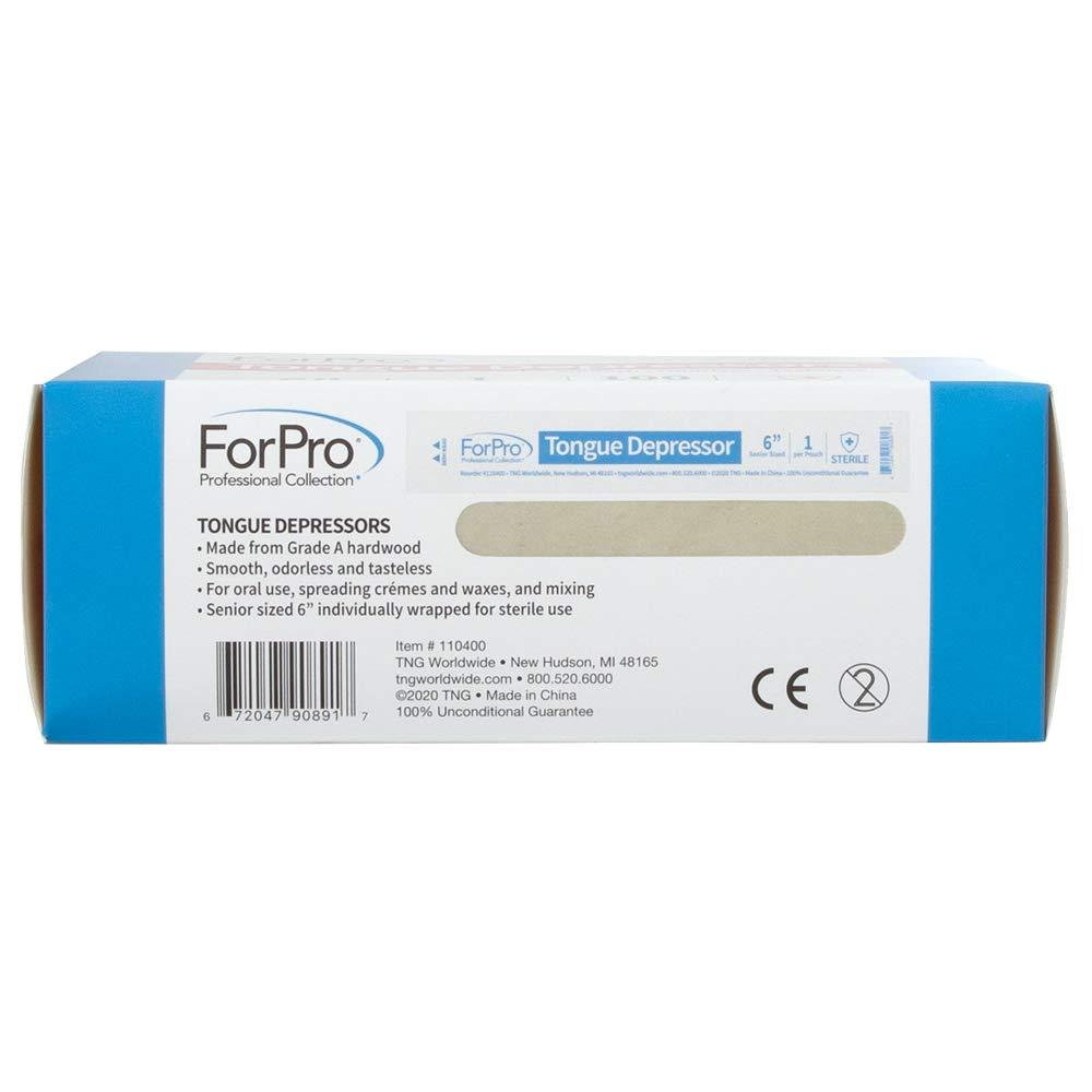ForPro Professional Collection Senior Tongue Depressors | Large Wax ...