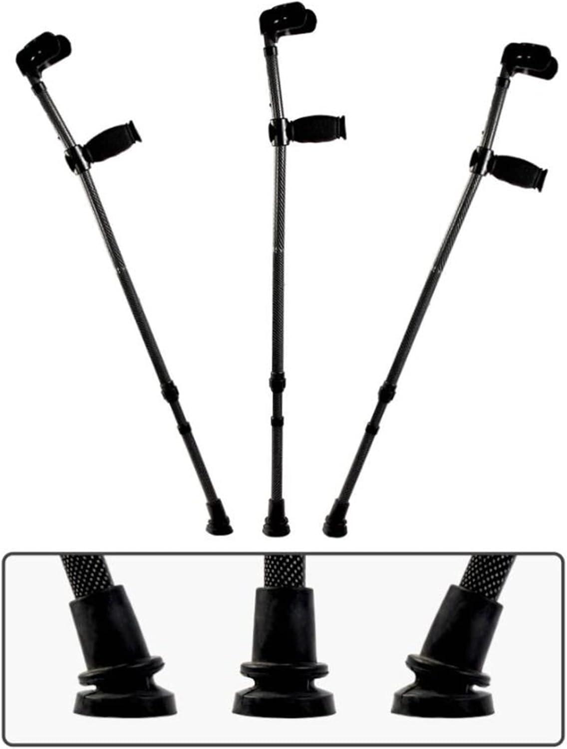 Folding Forearm Crutches for Adults Adjustable Height and Handle ...