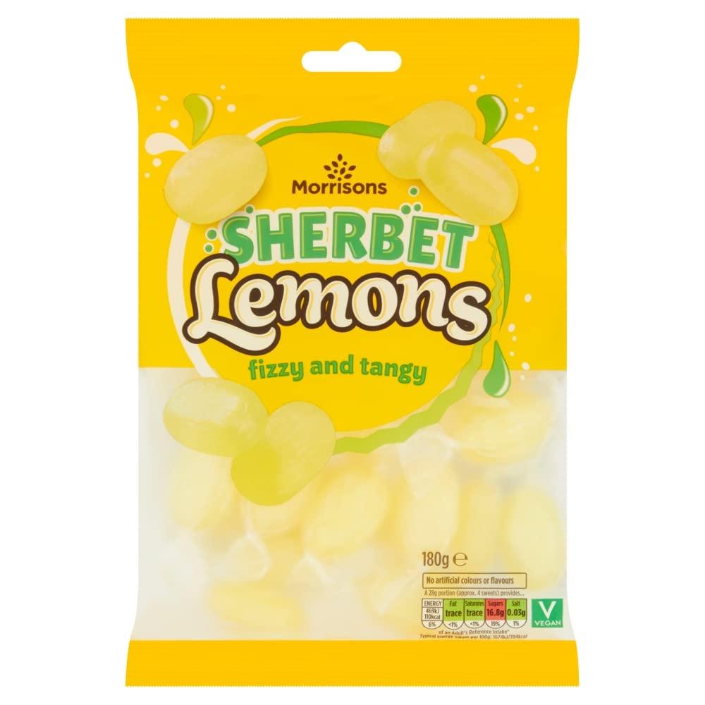 Morrisons Sherbet Lemons 180g | Buy Now with Express International Delivery | GoSupps.com