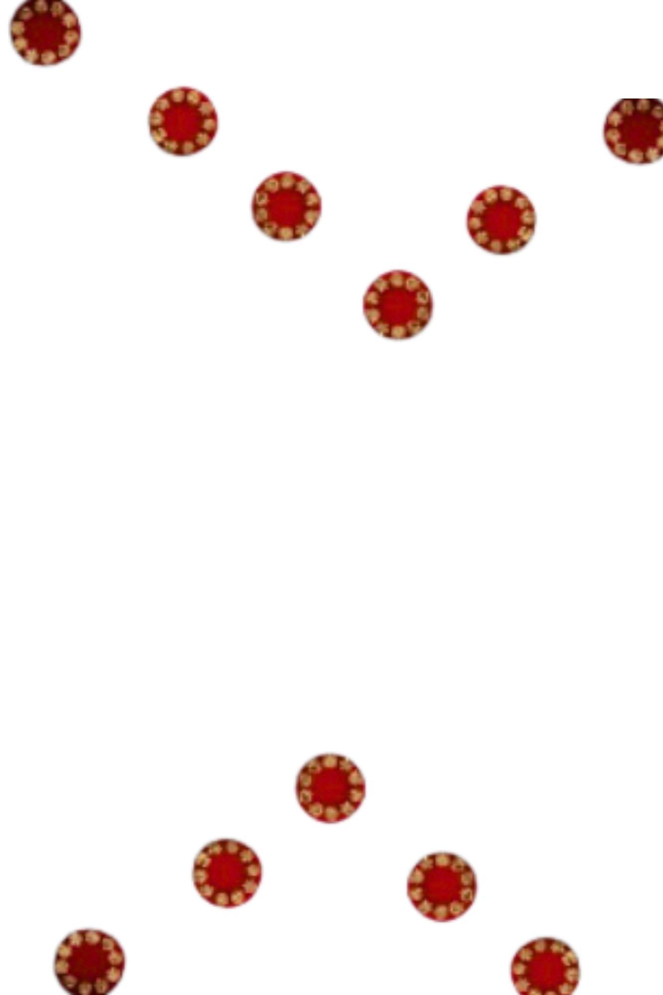 Buy Maroon Round Bindi with Beads Border - Traditional Maroon & Red ...