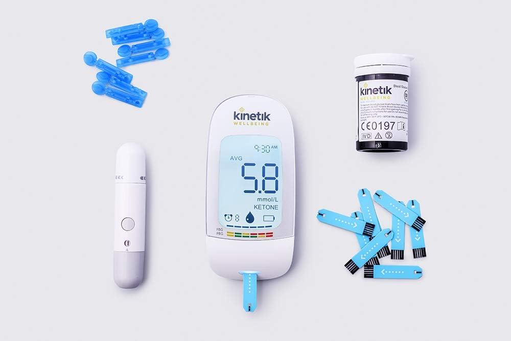 Kinetik Blood Glucose Monitoring System - NHS Approved with Test Strips ...