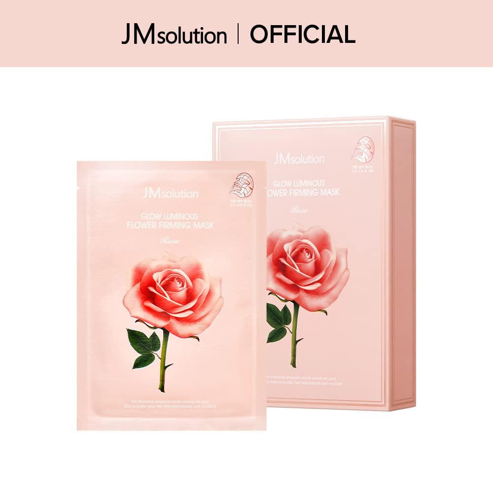 JM Solution Glow Luminous Flower Firming Mask Rose - 10 Sheets | Korean ...