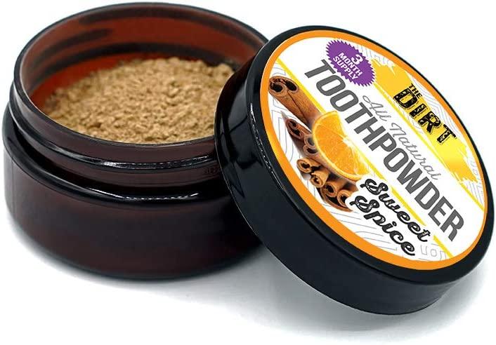 The Dirt Powdered Toothpaste - 3 Month Supply (0.88 oz) | Natural Teeth ...