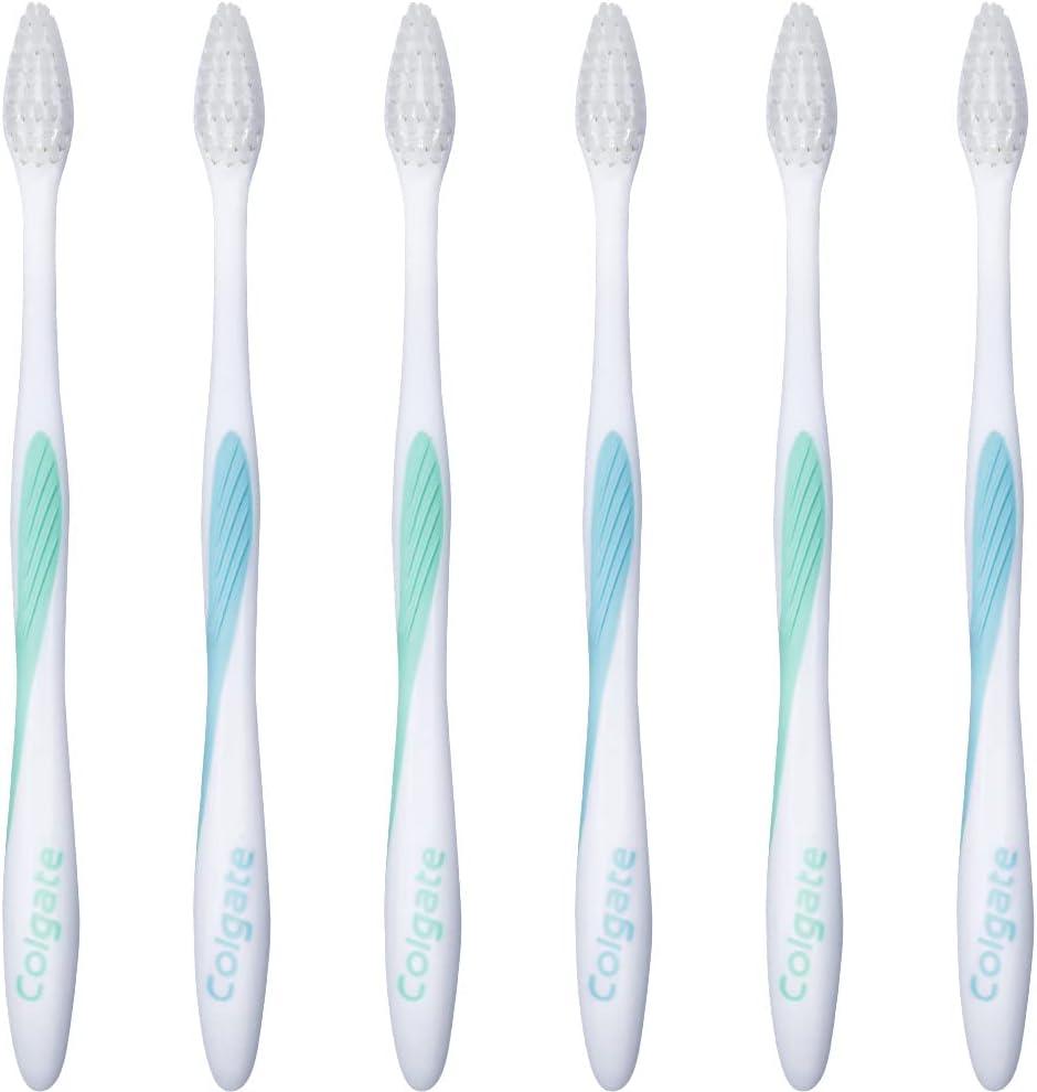 Colgate Wave Sensitive Toothbrush Compact Soft - Pack of 6 | Colors ...
