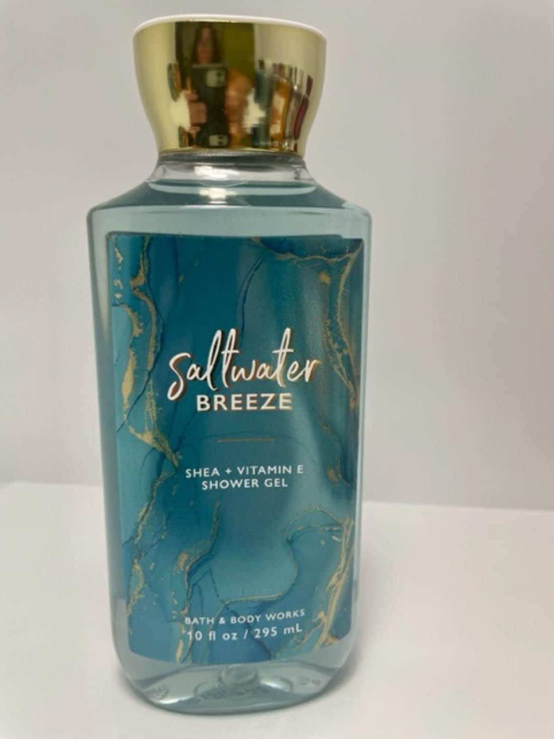 Bath & Body Works Saltwater Breeze Shower Gel 10oz - Refreshing Body ...