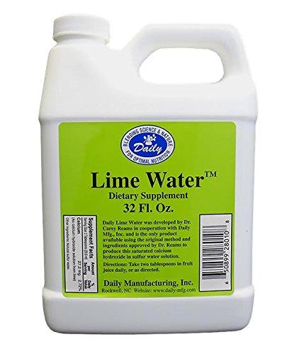 Daily Manufacturing Lime Water (32 oz) - Refreshing and Hydrating ...