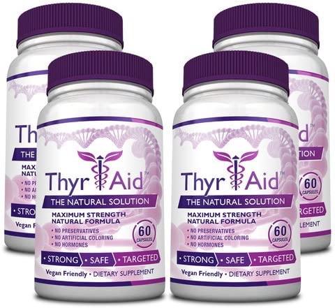 ThyrAid Thyroid Support Supplement - Boost Metabolism & Energy ...