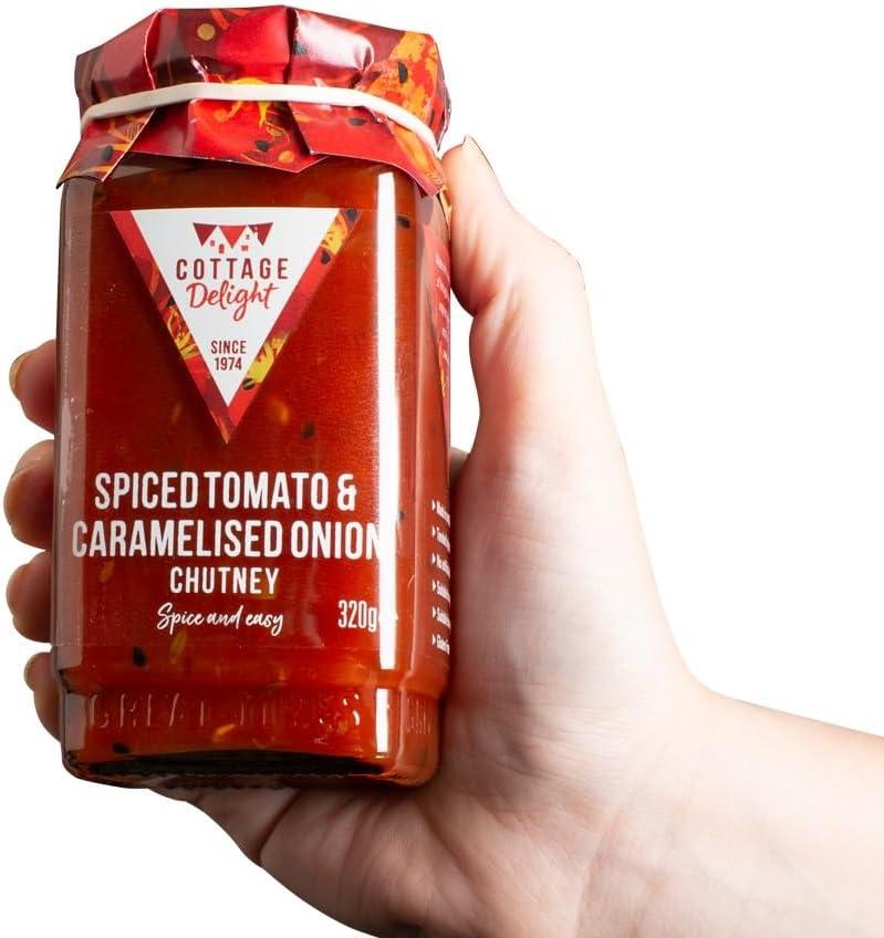 Cottage Delight - Spiced Tomato & Caramelised Onion Chutney - 320g Red ...