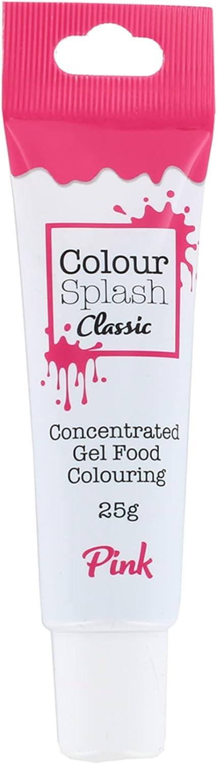 COLOUR SPLASH Pink Food Colouring Gel Tube 25g - Highly Concentrated ...