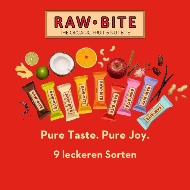 Raw Bite Apple Cinnamon Organic Fruit Nut Bars - Gluten-Free No Added ...