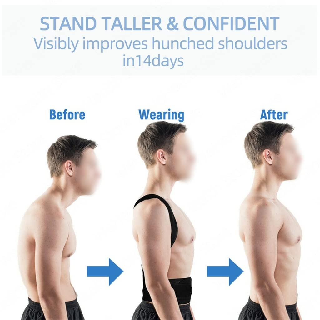 Adjustable Posture Corrector Back Support Shoulder Back Brace Posture ...
