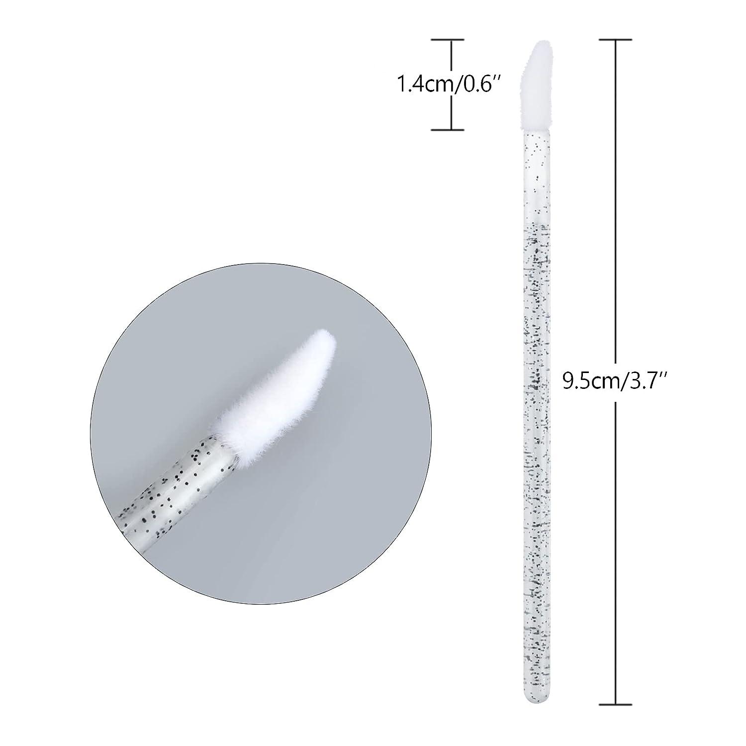 200PCS Crystal Black Disposable Lip Brushes - Lipstick Applicator ...