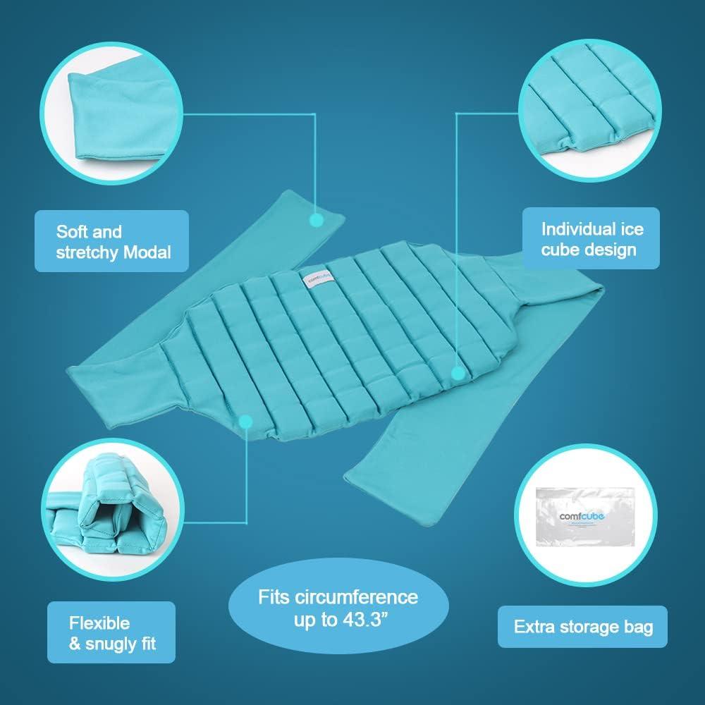 Comfcube Lower Back Ice Pack - 2 Hours Long Lasting Cold Therapy for ...