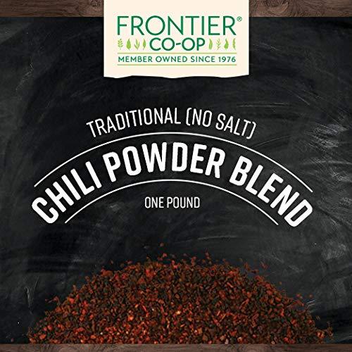 Frontier Co-op Salt-Free Chili Powder 1lb | Organic, No Additives ...