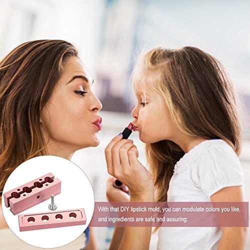 DIY Aluminum Alloy Lipstick Maker | 4-Hole Lip Balm Tool Kit Set ...