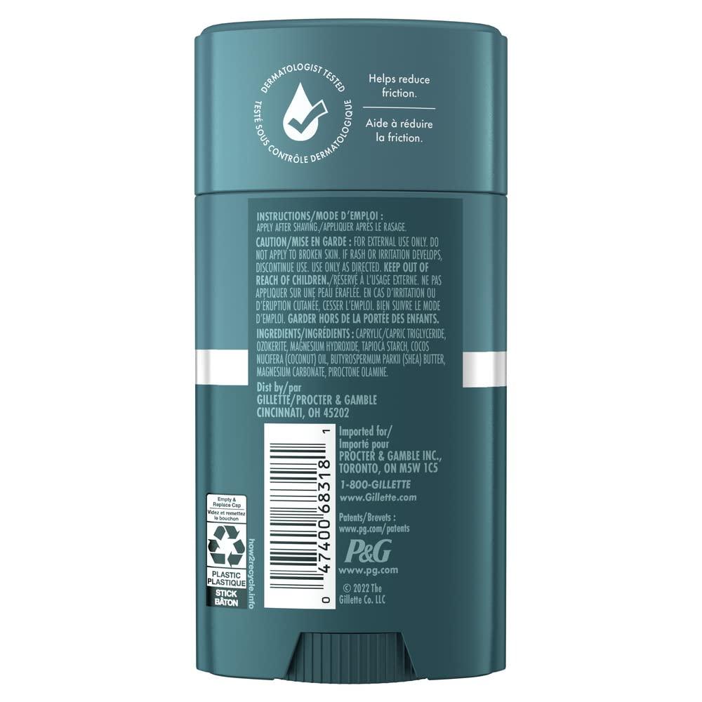 Gillette Intimate Pubic Anti-Chafe Stick for Men - Reduces Rubbing ...